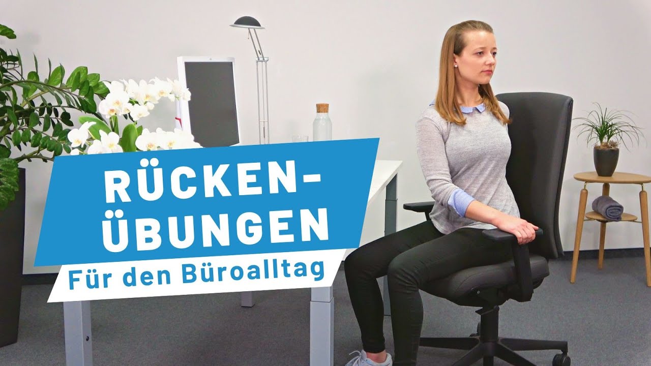 3 Rückenübungen für den Büroalltag | Einfache Büroübungen - YouTube