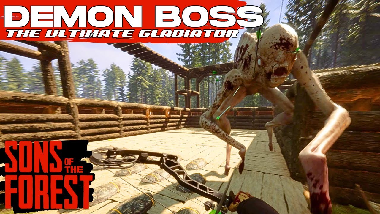 Demon Boss Invades My Arena Sons of the Forest - YouTube