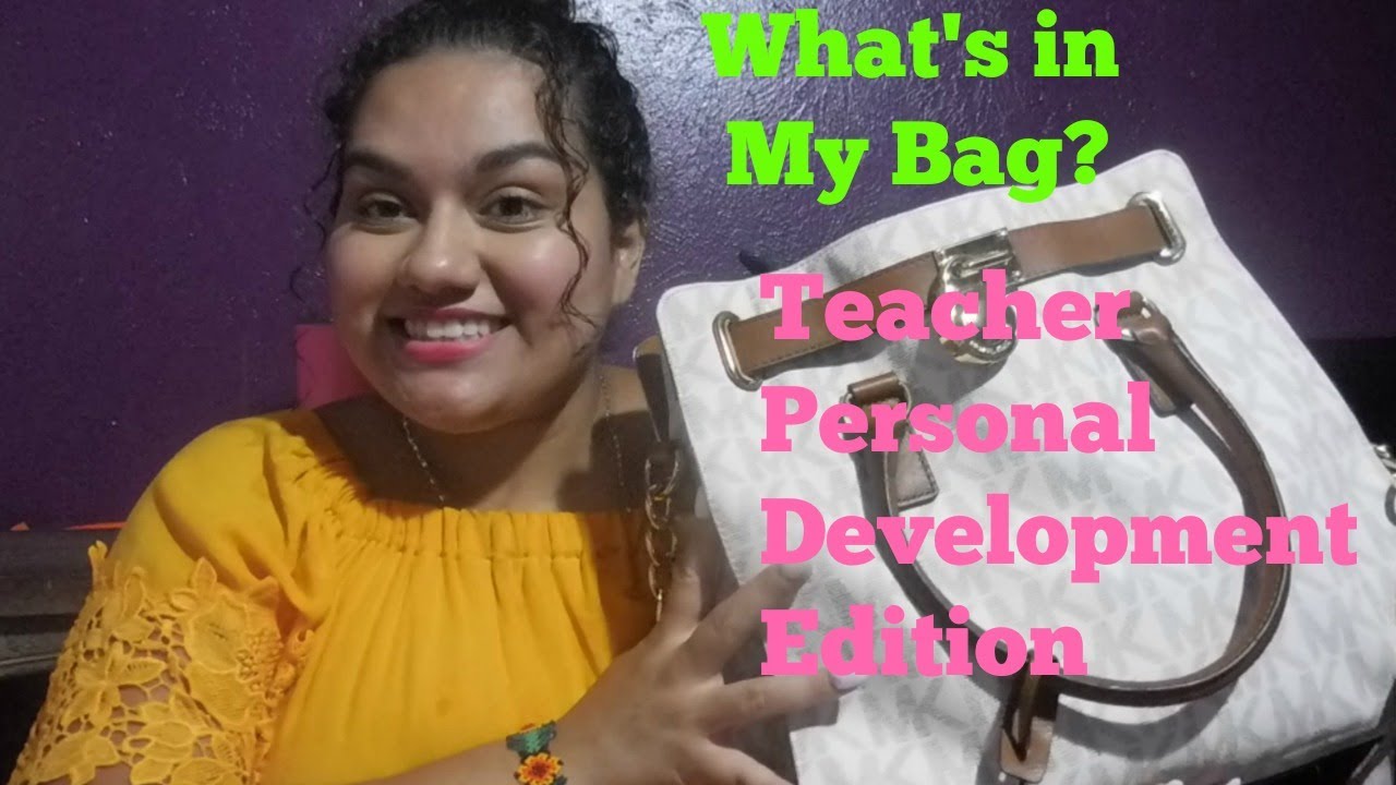 WHAT IS IN MY TEACHER BAG - PROFESSIONAL DEVELOPMENT DAY EDITION - YouTube