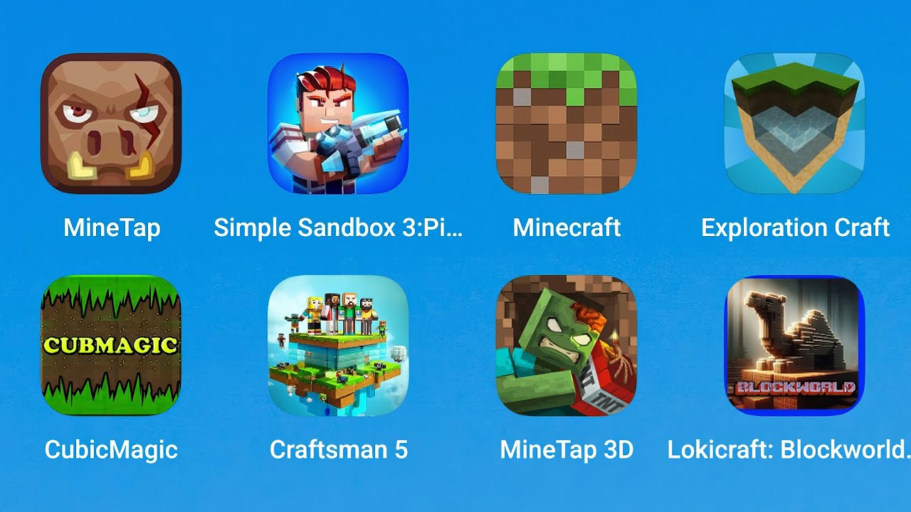 MineTap,Simple Sandbox 3,Minecraft,Exploration Craft,CubicMagic ...