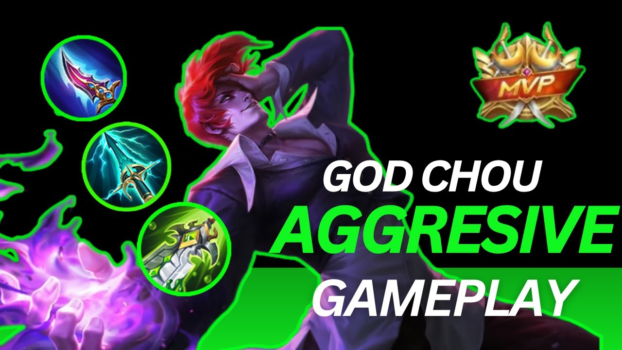 Chou gameplay aggresive in ranked game - YouTube
