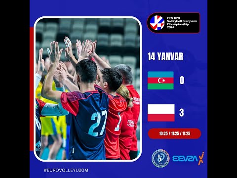 CEV U20 EEVZA 2024 | POLŞA 3  - 0 AZƏRBAYCAN | TAM OYUN | 14.01.2024 (POLŞA)