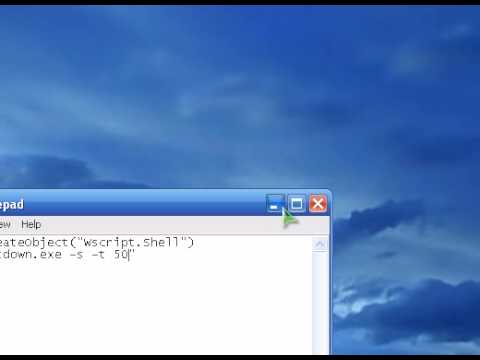 [How to:] create shutdown vbs - YouTube