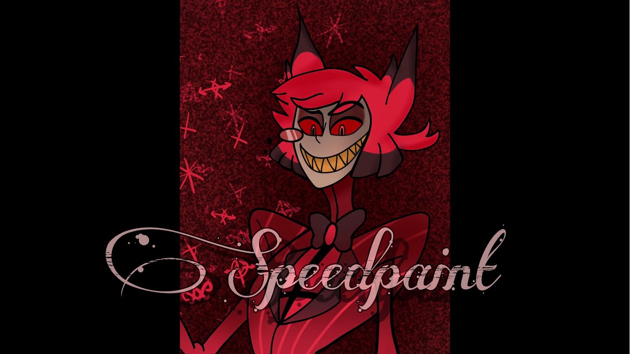 Alastor the Scary Strawberry Pimp (Hazbin Hotel Speedpaint) - YouTube