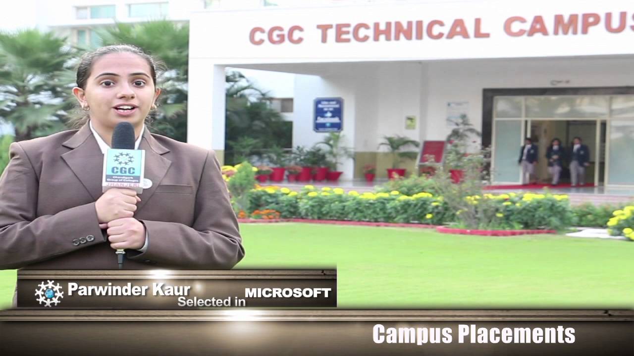Parwinder kaur Job Placement @ CGC Jhanjeri - YouTube