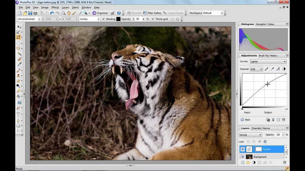 Curves Adjustments in Serif PhotoPlus X5 - YouTube