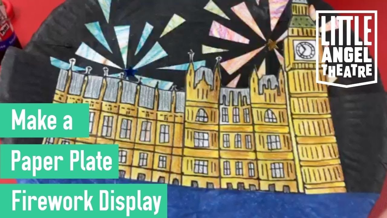 Make a Paper Plate Firework Display I Activities for Children - YouTube