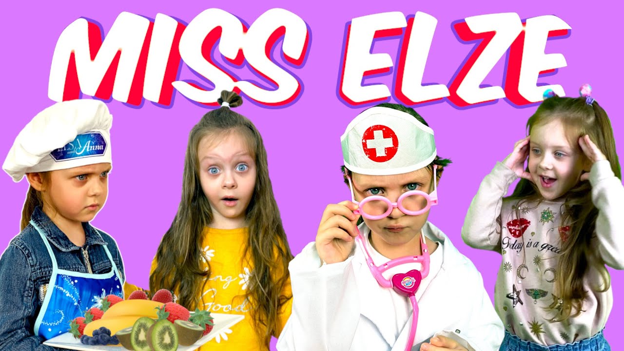 Miss Elze pretend play compilation best stories video THREE - YouTube