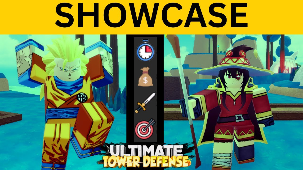 Showcasing Evolution Goku and Megamen I Ultimate Tower Defense - YouTube