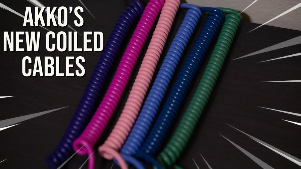 Reviewing Akko's NEW Affordable Coiled Cables | ALL Colors! - YouTube