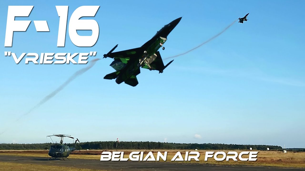 F16 4K UHD F-16 Belgian Solo Display "Vrieske" and his "Dream Viper" Best F-16 Solo display of ...