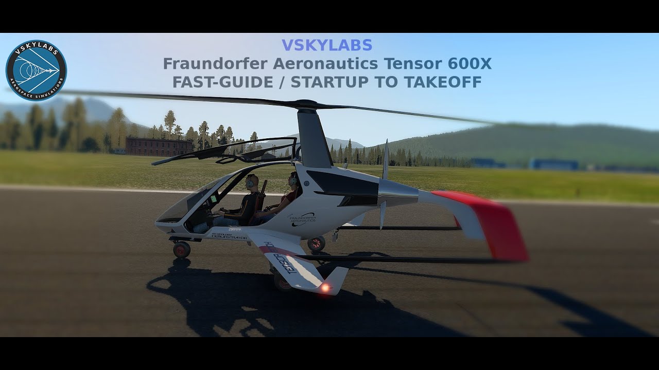 HOW TO TAKEOFF IN AN AUTOGYRO - VSKYLABS Fraundorfer Aeronautics FA ...