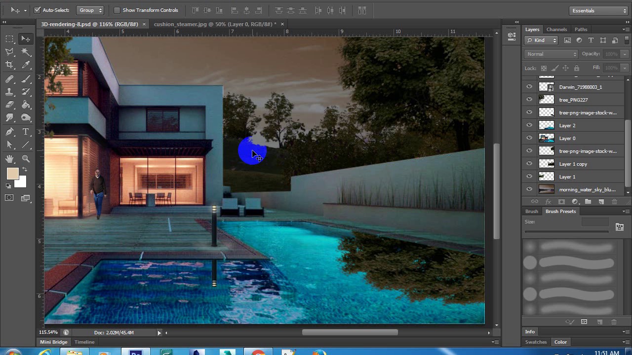 building render.psd - YouTube
