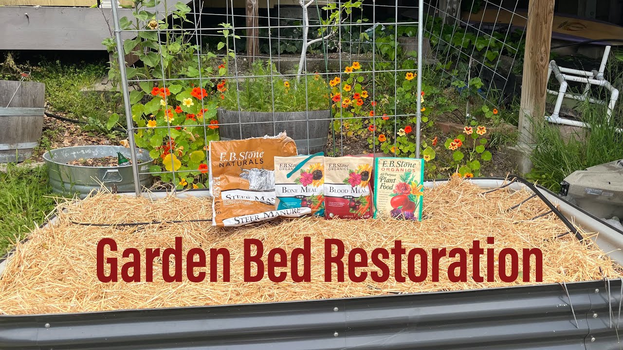 Preparing a Raised Bed for Planting - YouTube