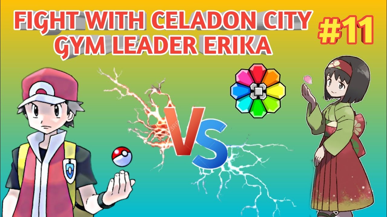 Fight With Celadon City Gym Leader Erika - YouTube