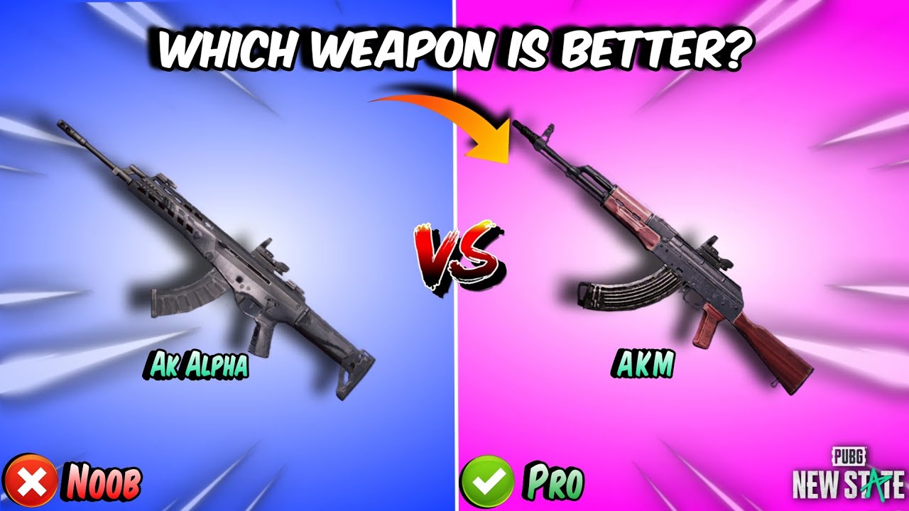 Ak Alpha Vs AKM? Which Weapon is Powerful | True Comparison AKM&AK ...