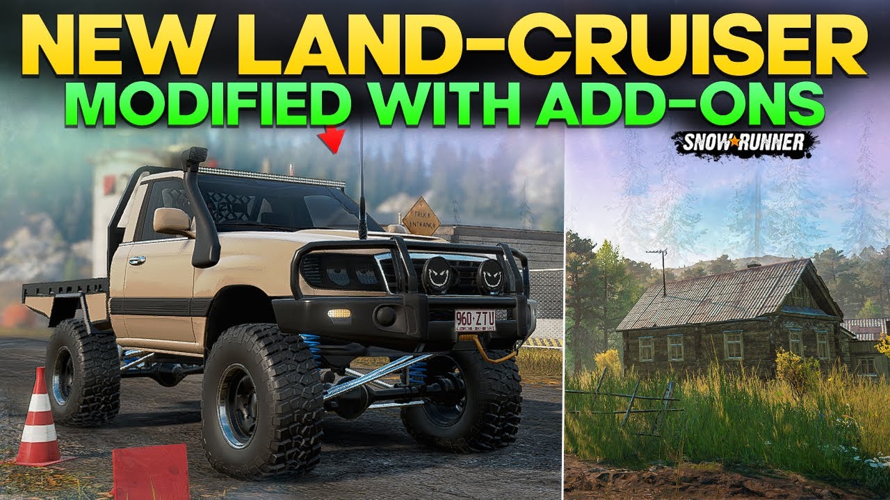 New Toyota Land-Cruiser Fully Modified/Converted in SnowRunner with ...