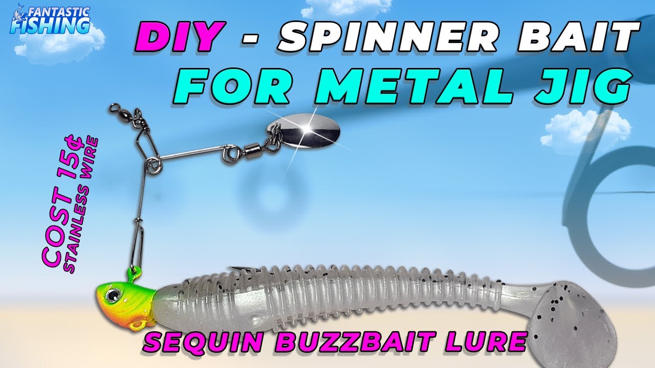 DIY Lure - How To Build Spinner Bait For Metal Jig Easily. - YouTube