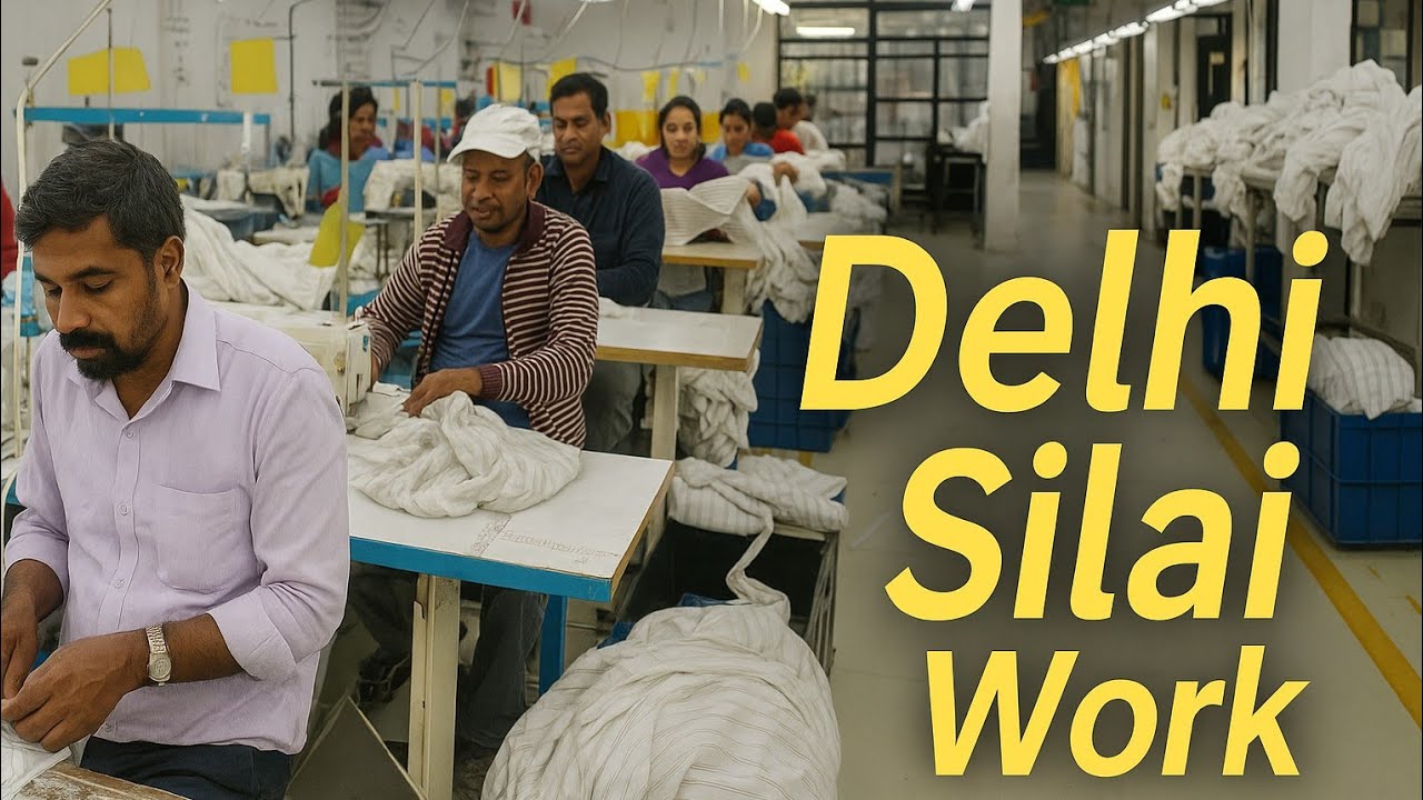 1. दिल्ली में सिलाई का काम | Tailoring Work Video2. | असली सिलाई का काम ...