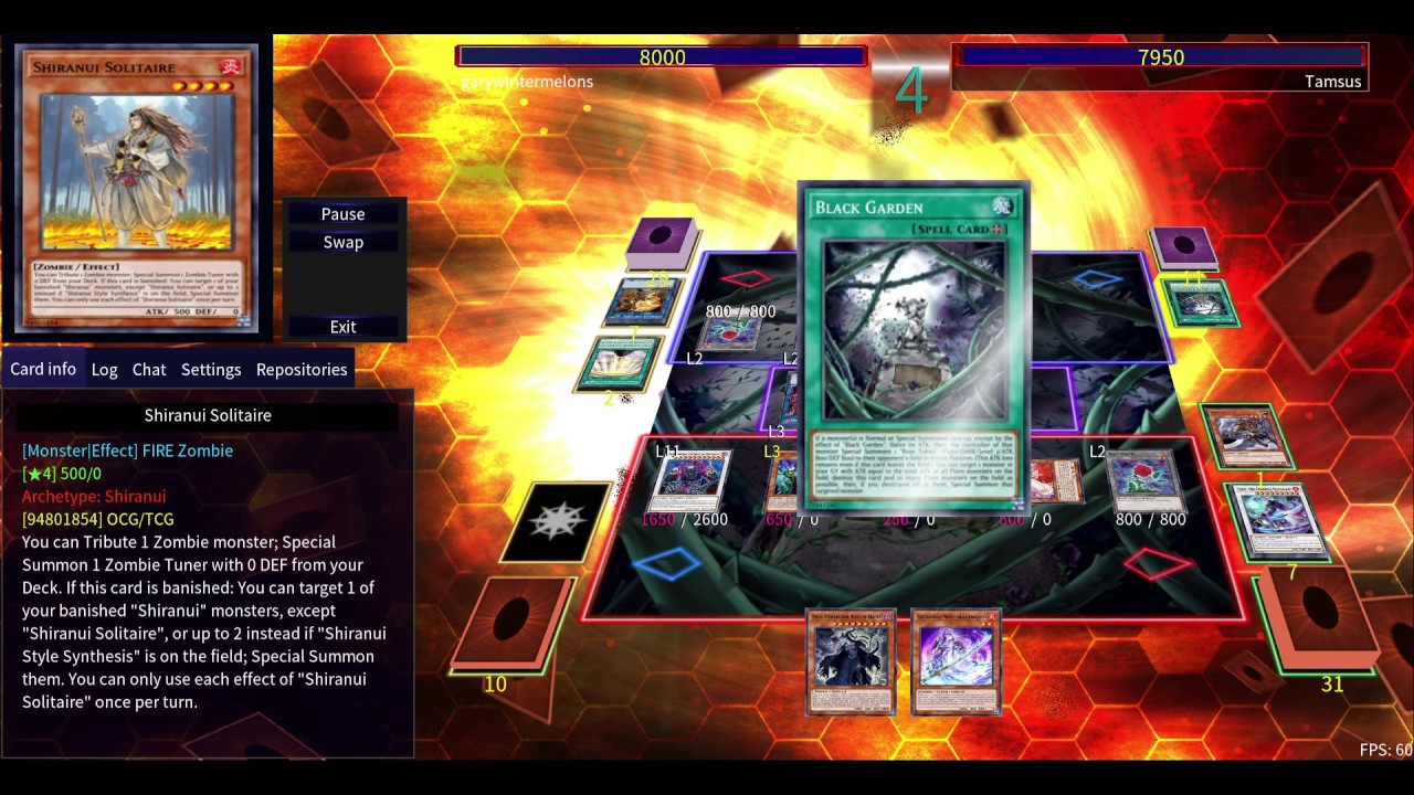 Edo Pro Casual Bo 3 - 3rd game of Maya/Shira vs Black Garden/Tenyi ...