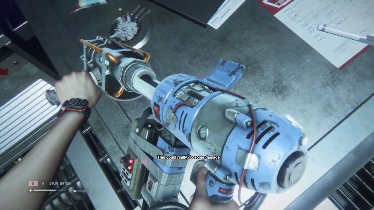 Alien: Isolation - Ep9 "Nail Gun!" - YouTube