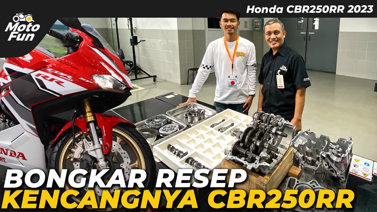 Bedah Mesin Honda CBR250RR 2023, Beda Kompresi Hingga Gear Rasio! | MotoFun Indonesia - YouTube