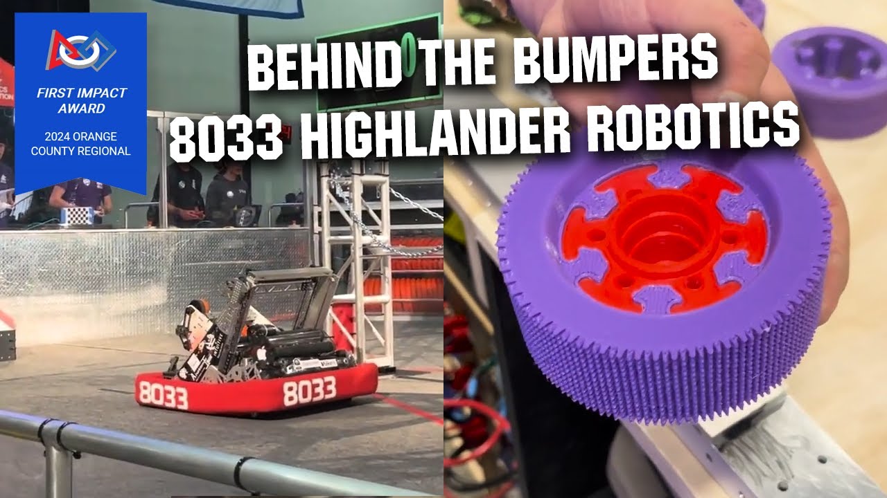 Behind the Bumpers | 8033 Highlander Robotics | CRESCENDO FRC Robot - YouTube