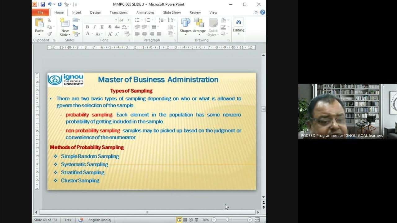 Programme MBAOL Course Code MMPC-005 Quantitative Analysis for Managerial Applications Session 3 ...
