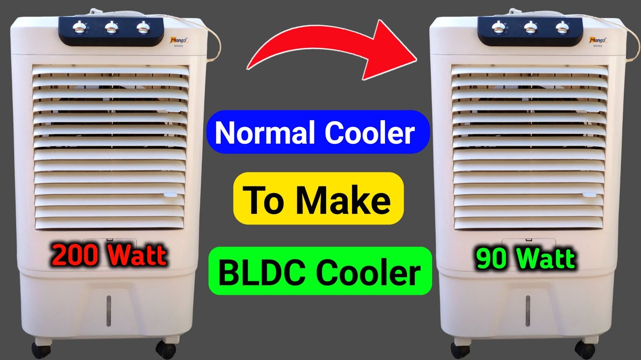Old Cooler To Make A BLDC Cooler | Normal Cooler Convert To BLDC Cooler ...