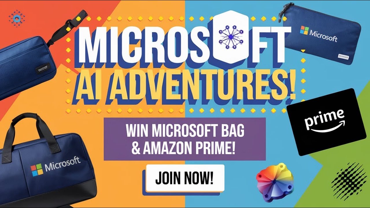 Microsoft AI Adventures: Win Microsoft Bags & Amazon Prime! - YouTube