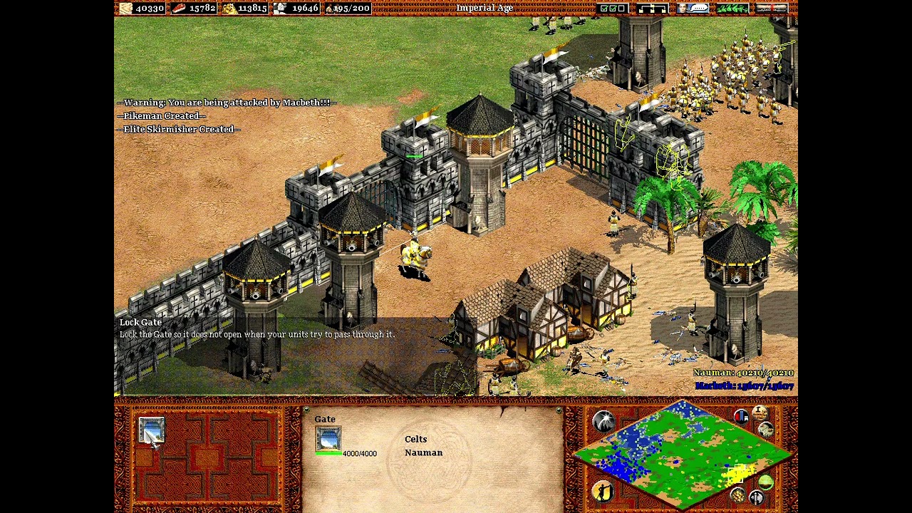 Age of Empires, Celts versus celts, hardest enemy settings, part 8 of ...