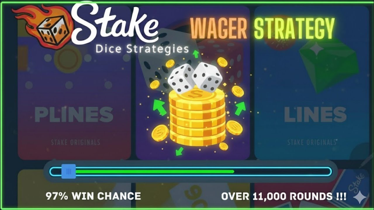 Stake Dice Wager Strategy for LONG RUN - YouTube