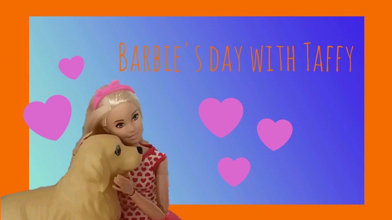 Barbie pets toys Taffy! Barbie miniature accesories and toys! - YouTube