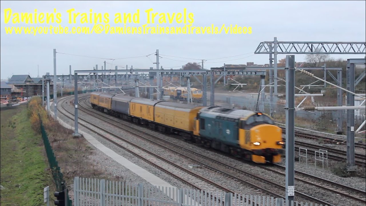 MML Class 37 No. 37610 & 9702 DBSO Test Train at Finedon Road ...