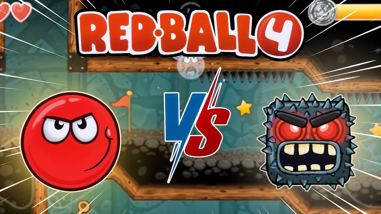 Red Ball 4 Challenge | Max & Dad Play Through Into the Caves - YouTube