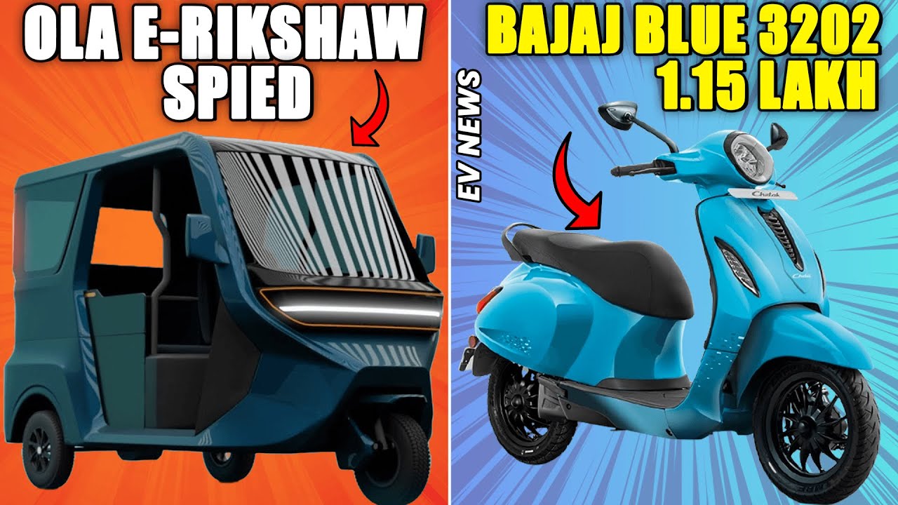 Ola Electric SPIED E-Rikshaw "RAAHI" ! BAJAJ BLUE 3202 Launch ! TATA EV ...