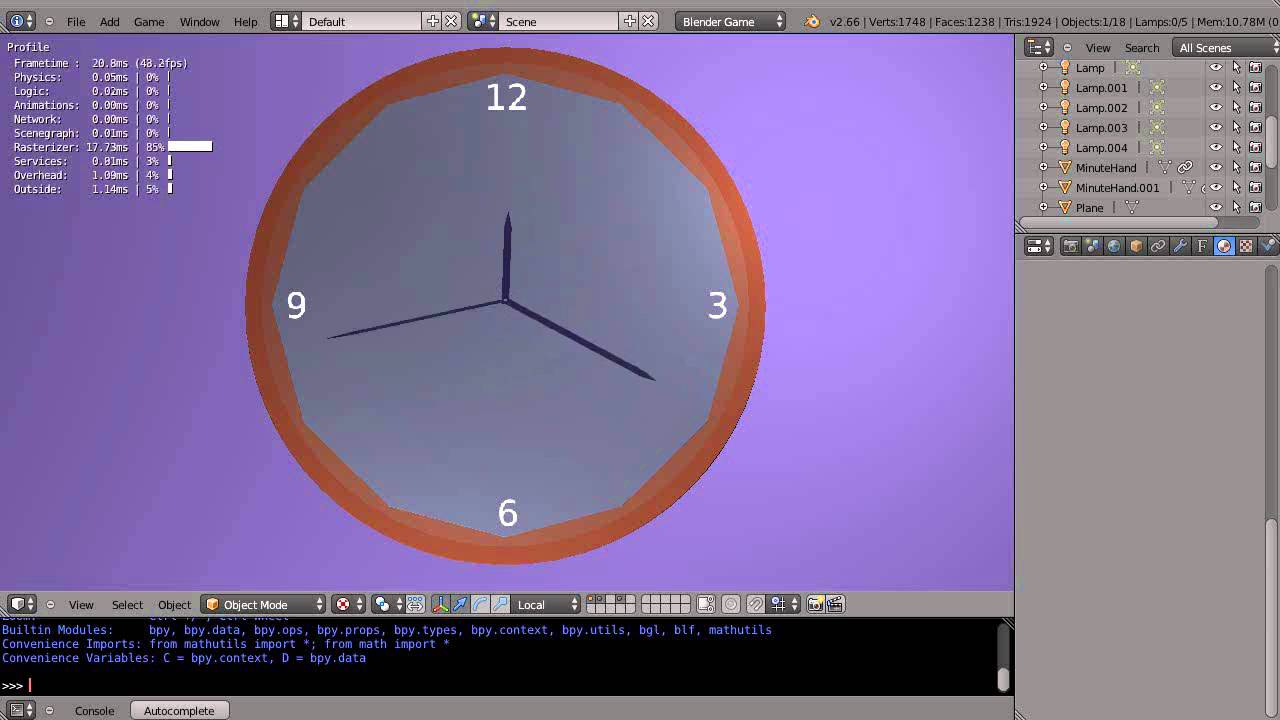 Blender Video - Clock and Watch Preview - YouTube