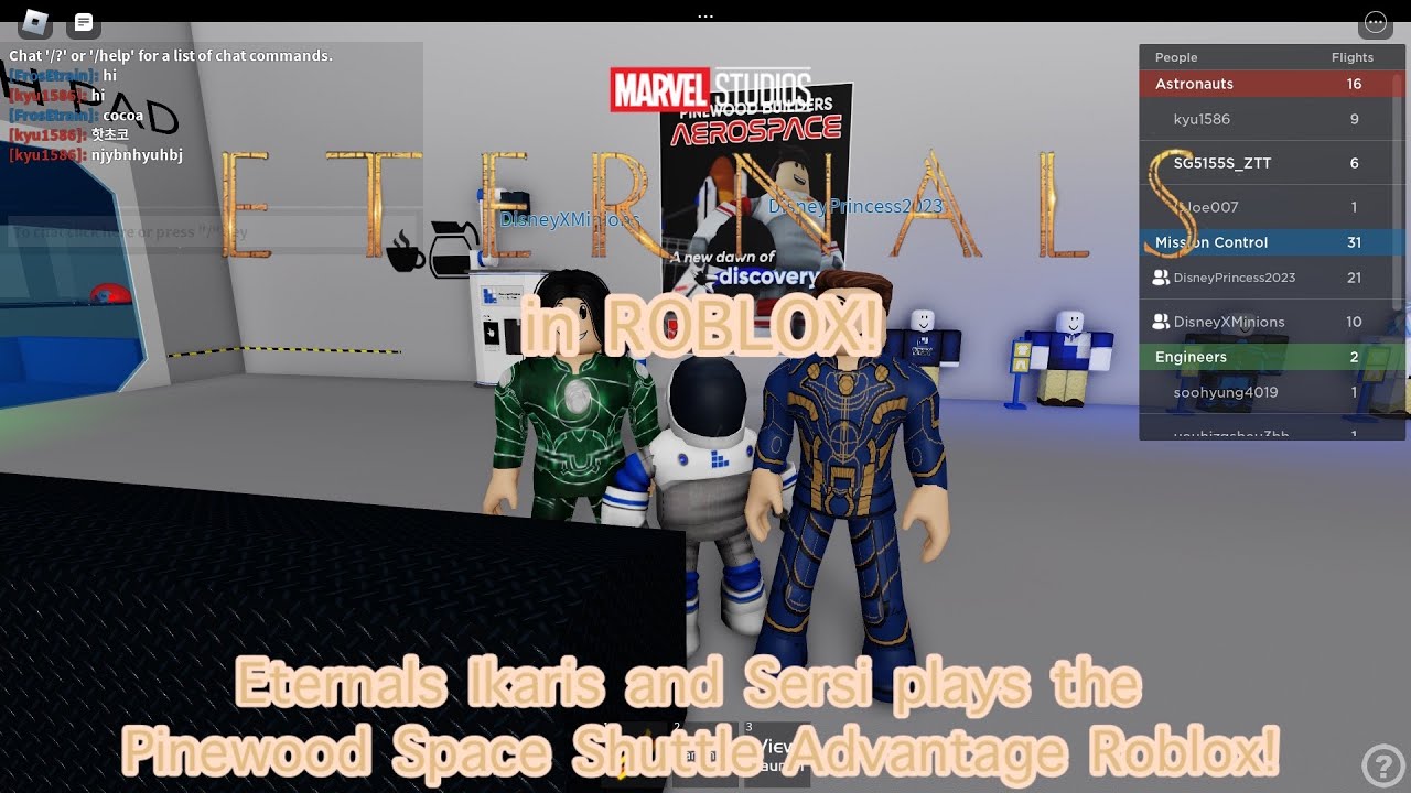 Eternals Ikaris and Sersi plays the Pinewood Space Shuttle Advantage ...
