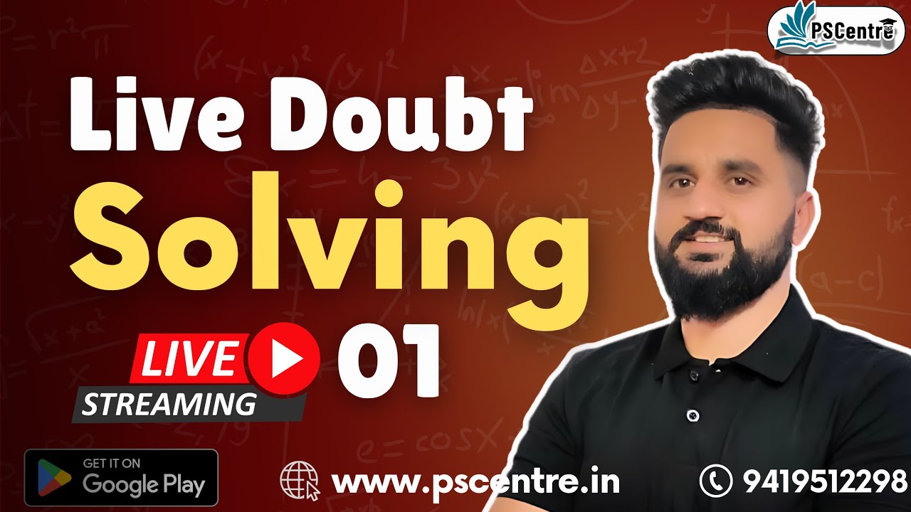 Live Doubt Solving -01 for JKPSI @pscentre - YouTube