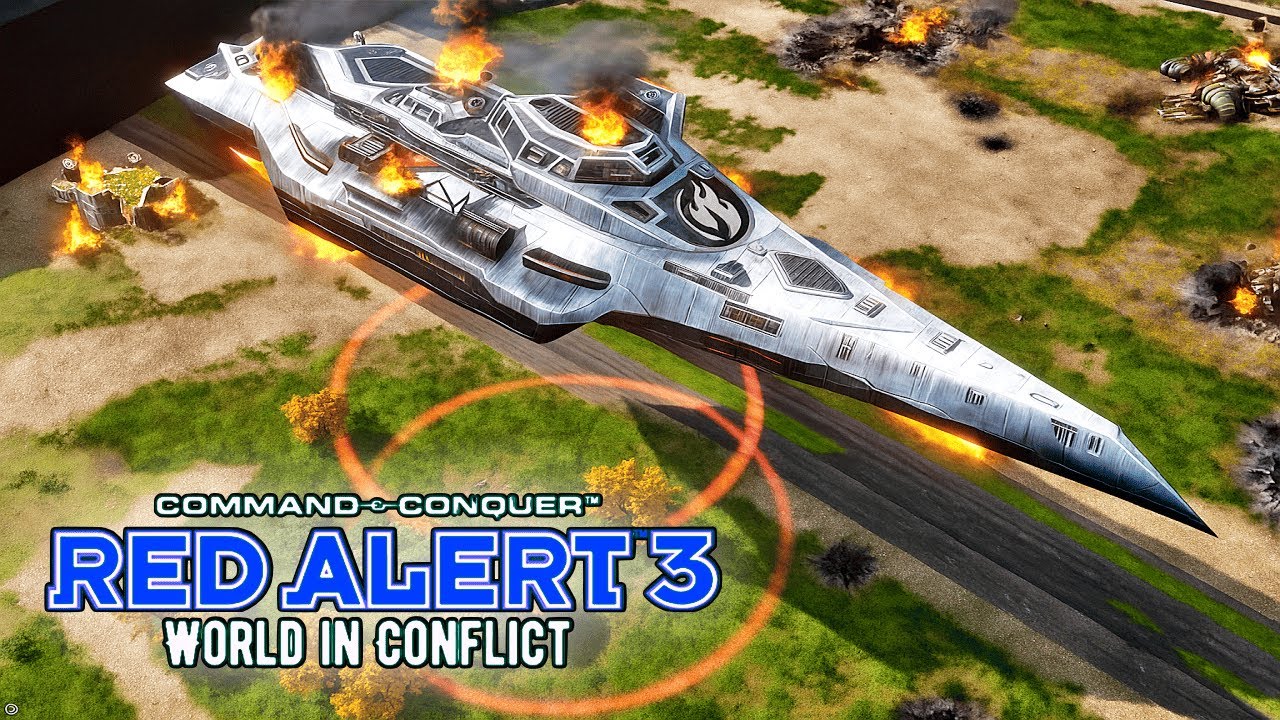Red Alert 3: World in Conflict | Epic Firestorm Carrier Attack - YouTube