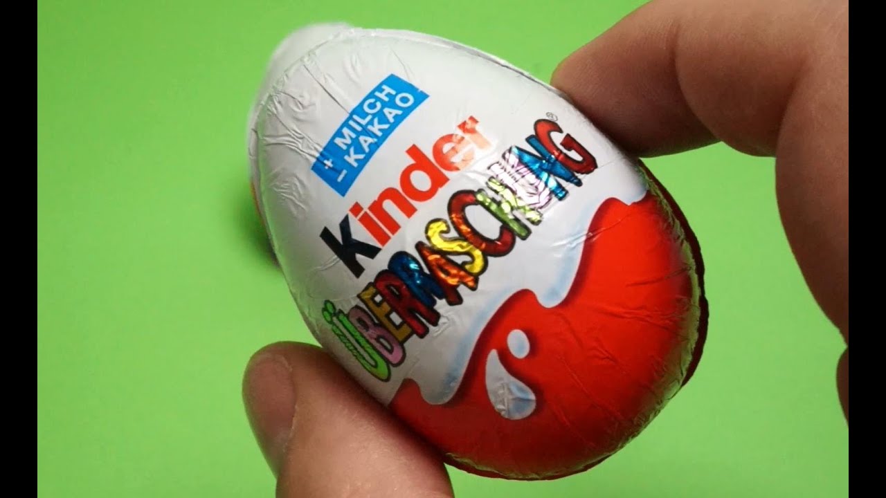 Trò chơi bóc trứng socola 2 quả trứng socola Kinder Surprise Eggs với ...