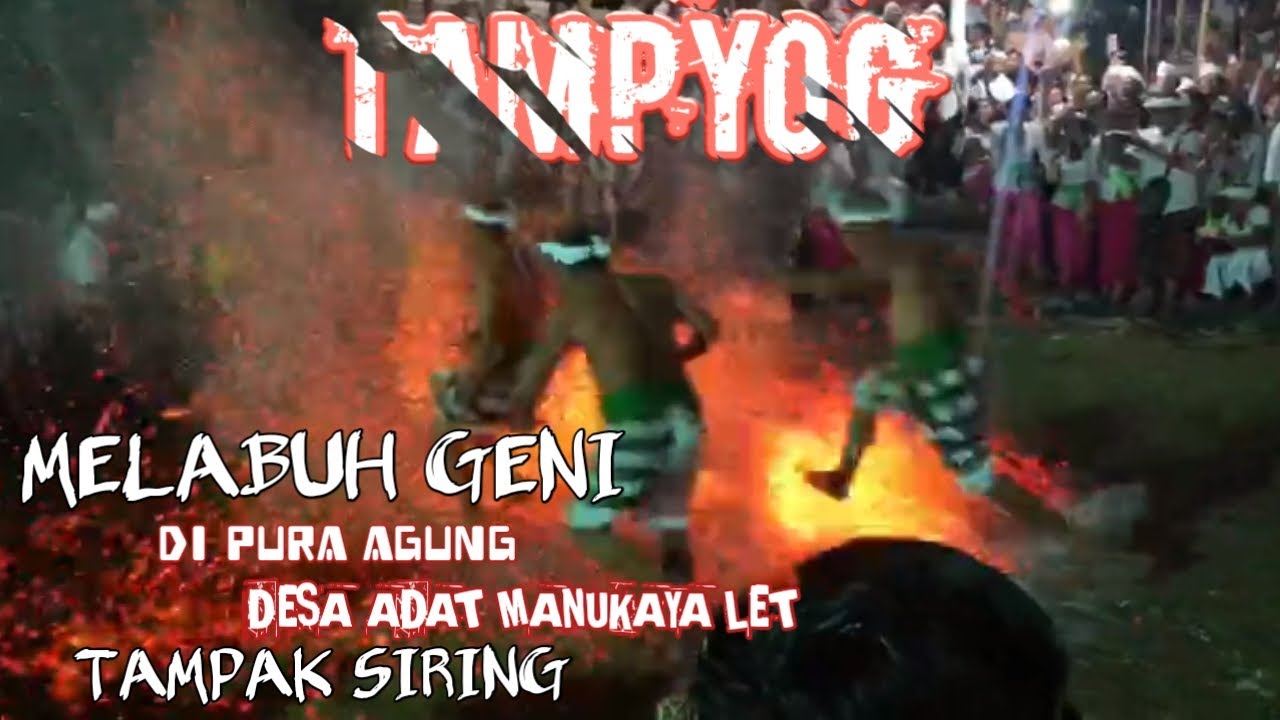tampyog di pura agung desa adat manukaya let, oct 2022 - YouTube