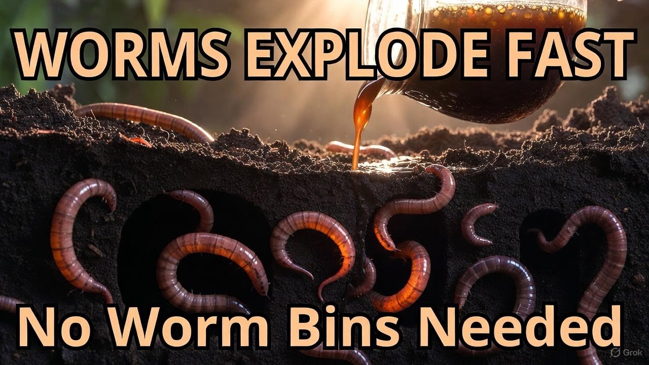 Worm Bins Are a Scam 🚫 This Fermented Fruit Soil Hack Explodes Worms in ...