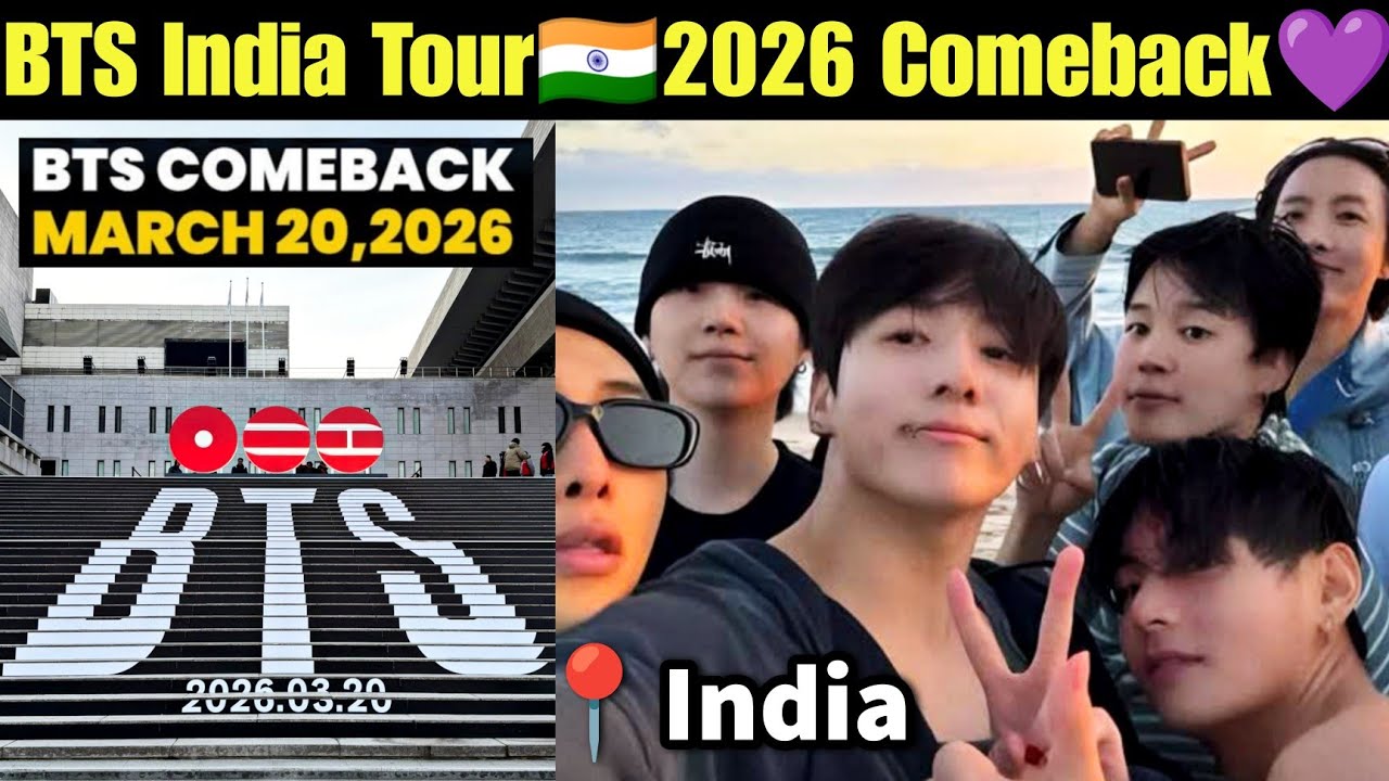 BTS Comeback Tour in India 2026 🇮🇳 BTS World Tour in India 🇮🇳 BTS ...