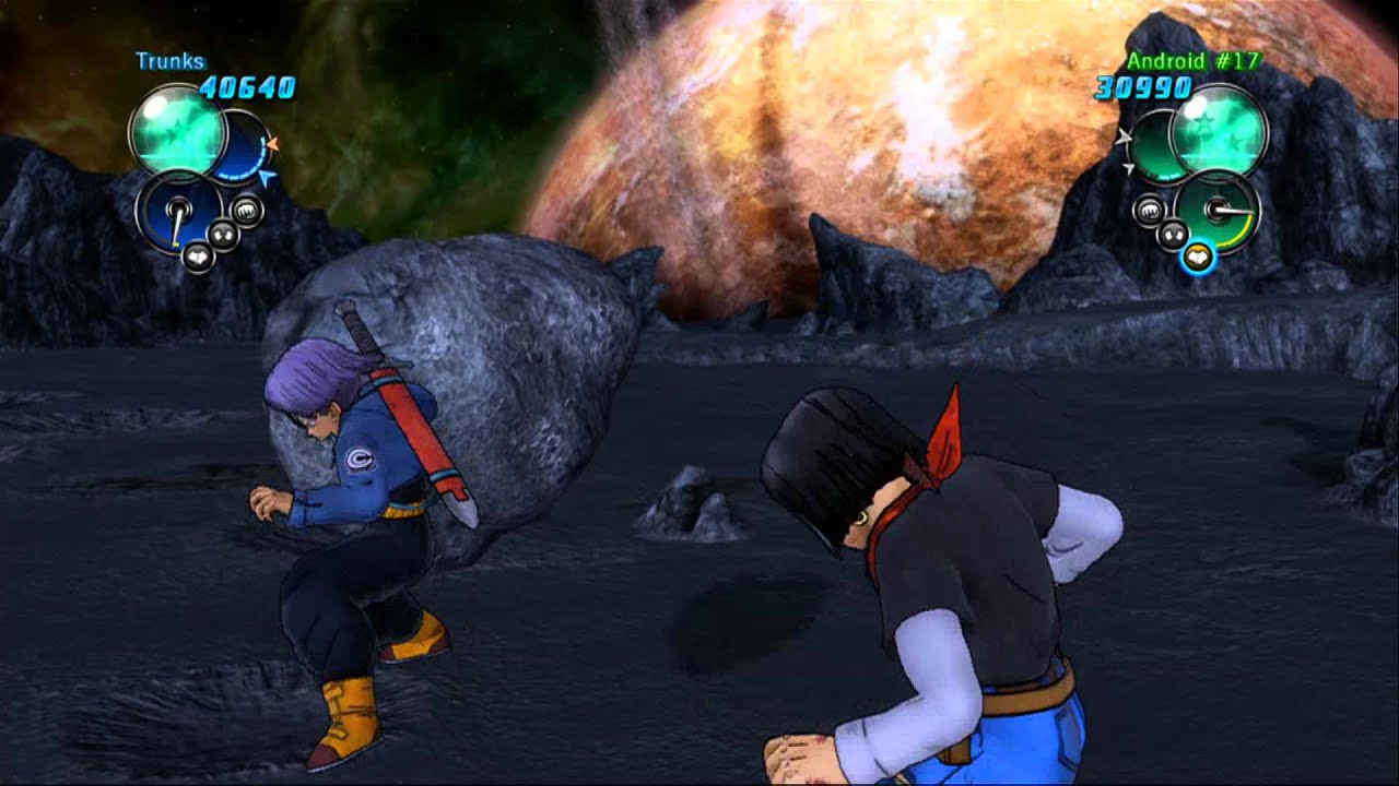 Dragonball Z Ultimate Tenkaichi - Trunks Vs Android 17 - YouTube