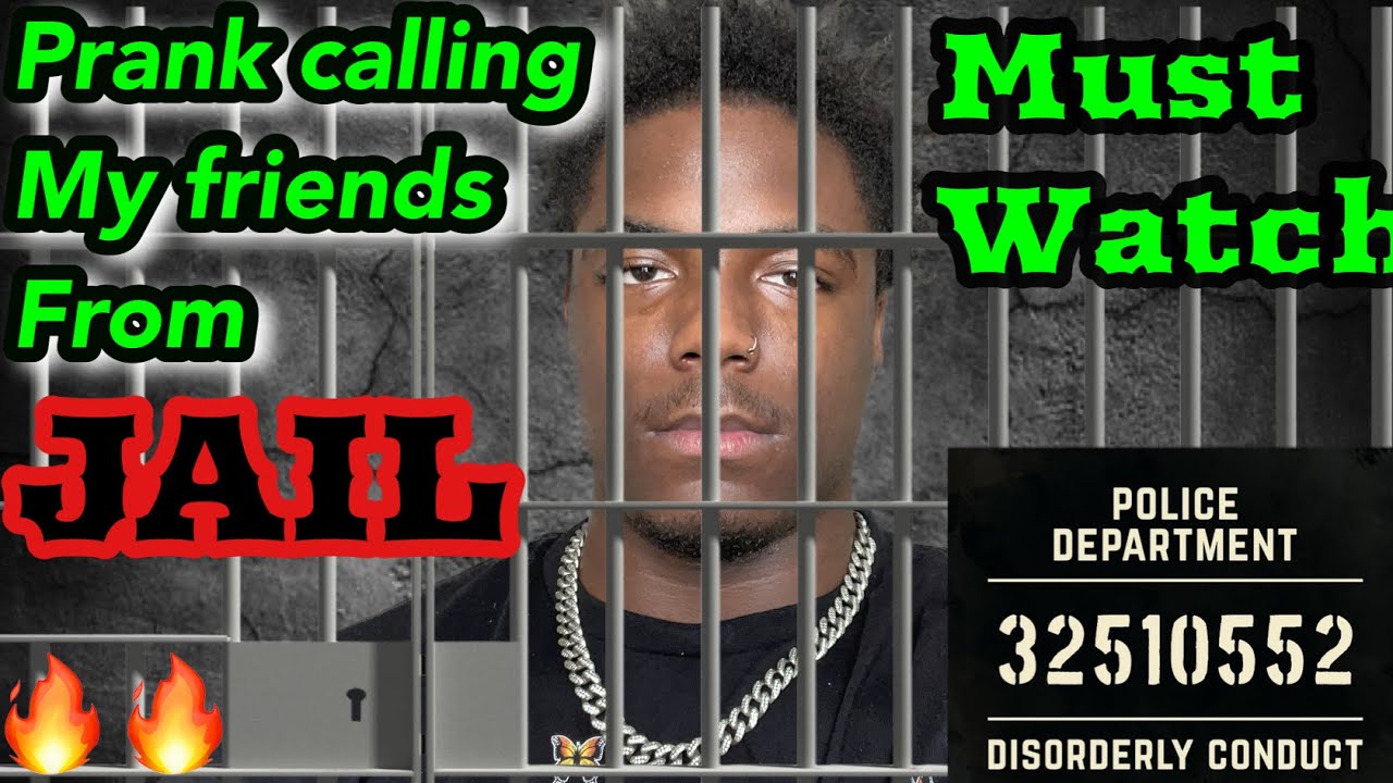 Calling My Friends From jail // PRANK...THEY WAS COMING TO GET ME OUT ...