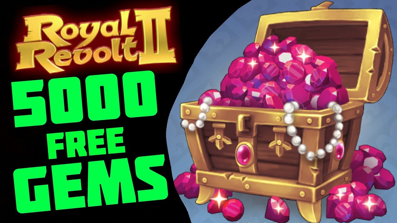 ROYAL REVOLT 2 - 5000 FREE GEMS PER MONTH! MY SECRET! - YouTube