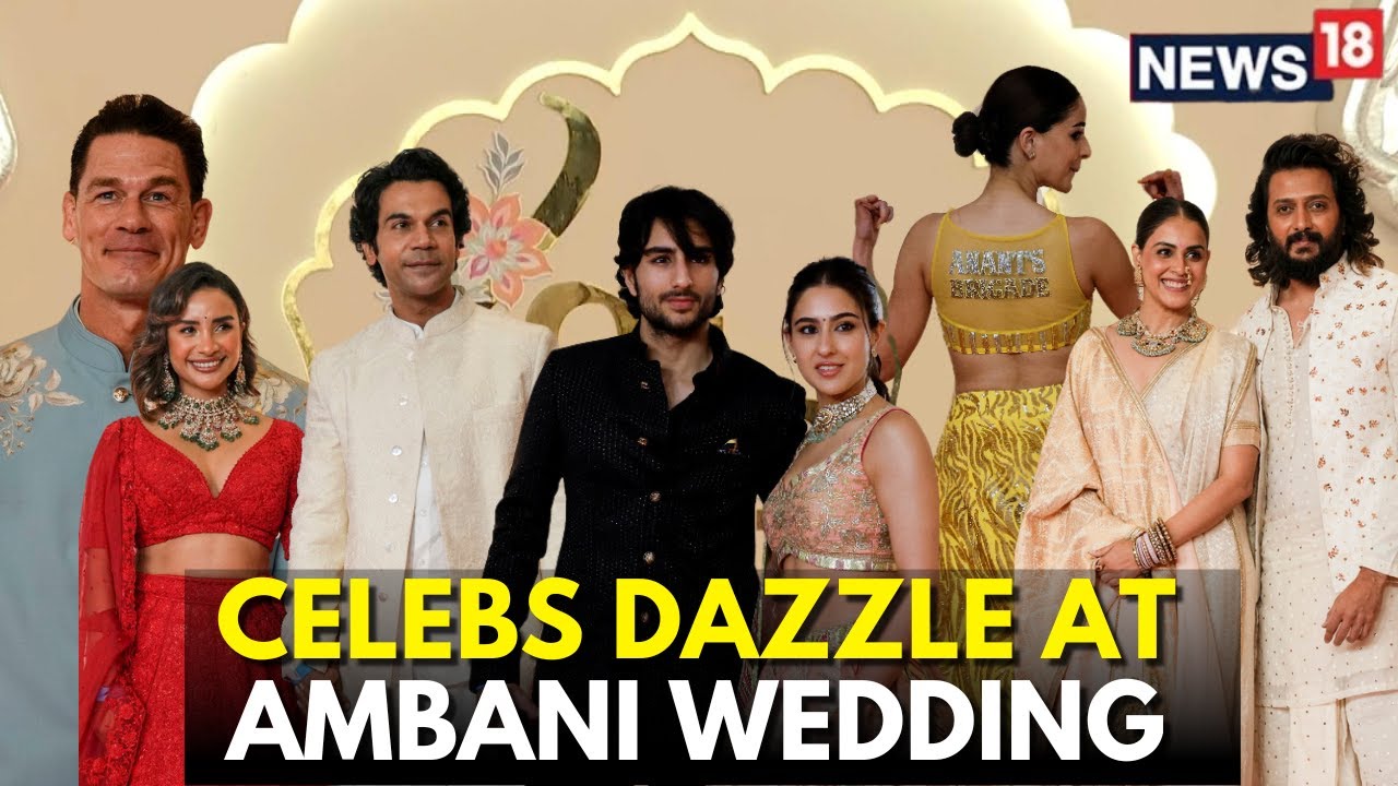 Anant Radhika Wedding Live Visuals | Celebrities Dazzle At Ambani's ...