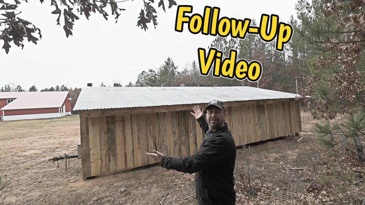 Lean-To Follow-Up Video | Answering Questions About The Build - YouTube