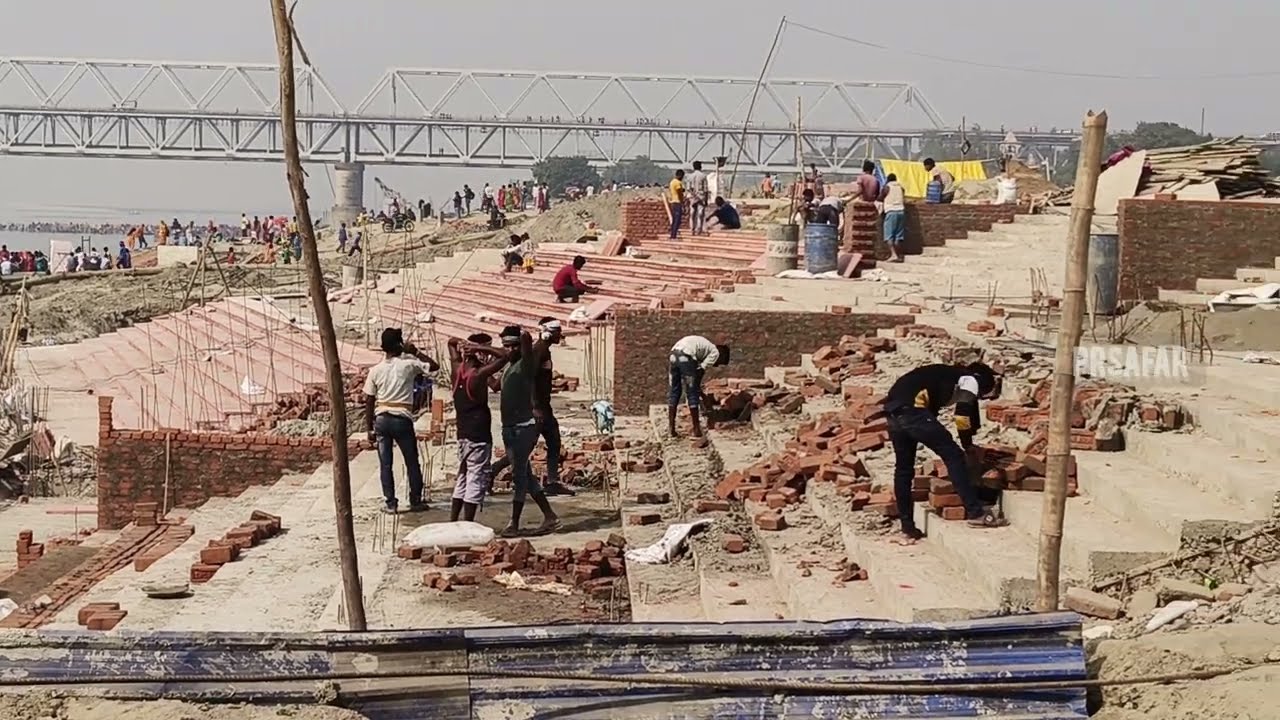 सिमरिया घाट सीधी निर्माण बुलेट की रफ्तार में हो रहा काम Simaria Ghat ...